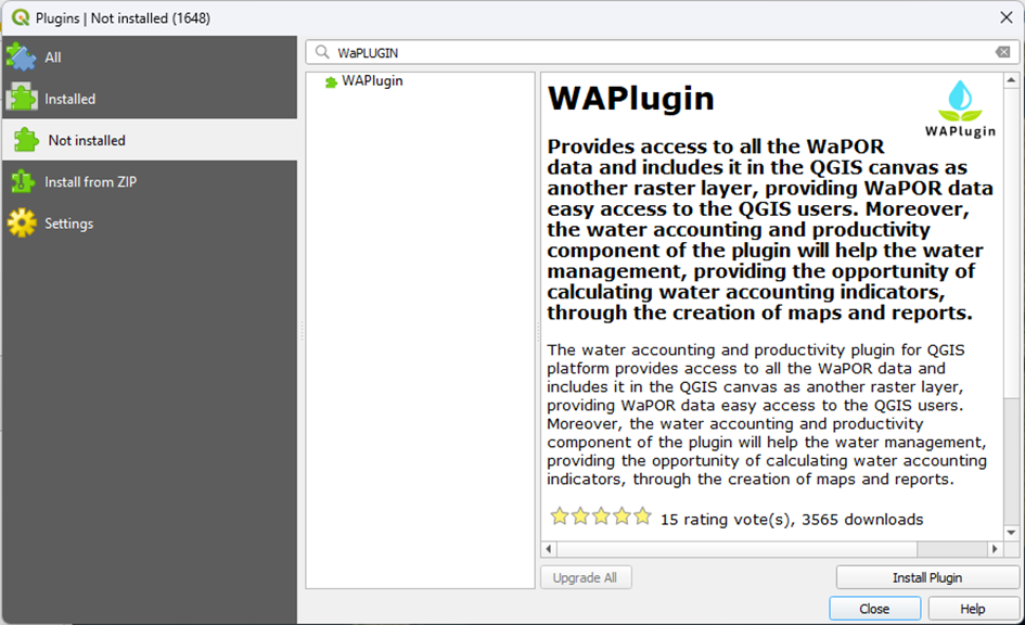 Tutorial: How to install WaPLUGIN | OCWGIS